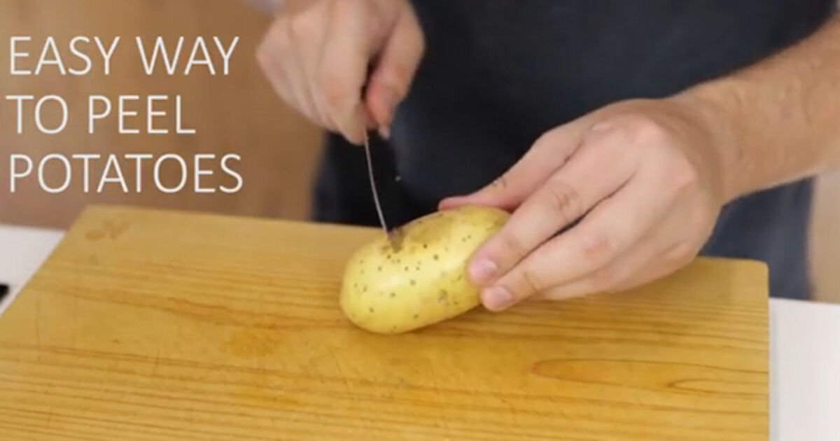 VIDEO: This new, easy way to peel spuds will blow your mind