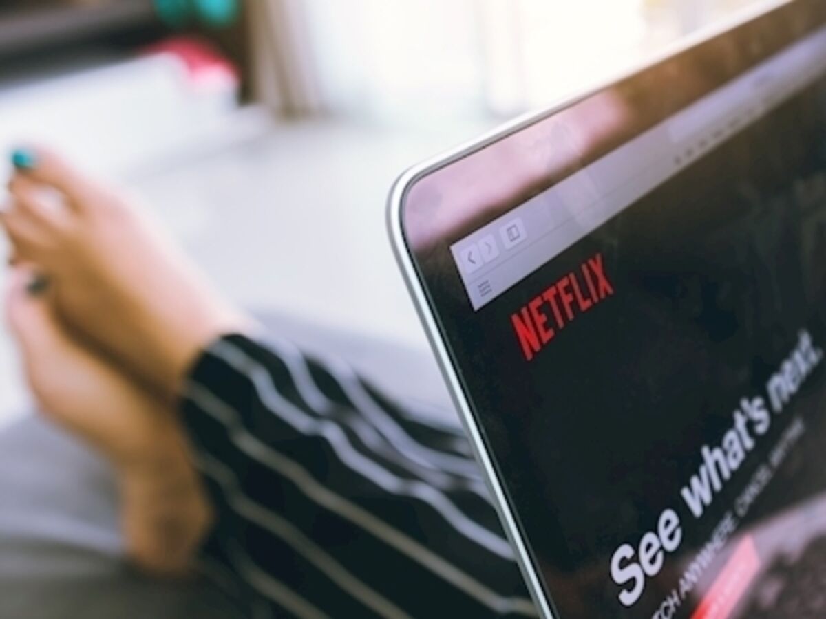 Relaxing Watching Netflix