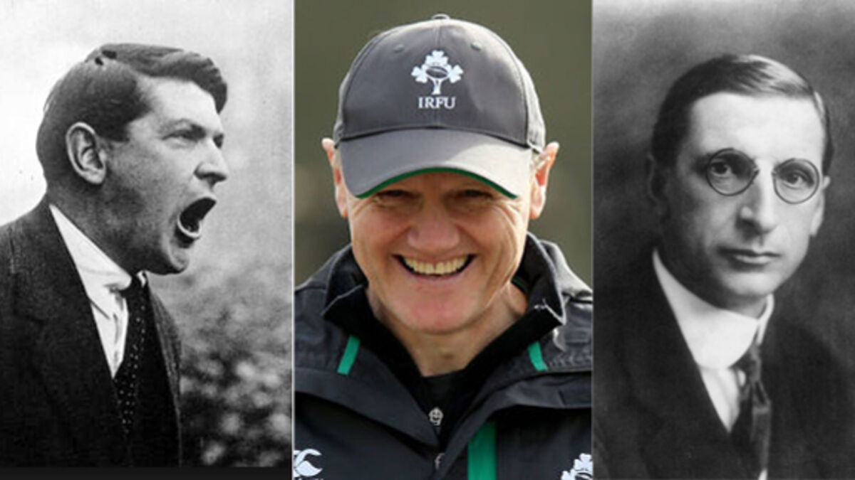 Did you hear the one about Dev and Michael Collins at the rugby?