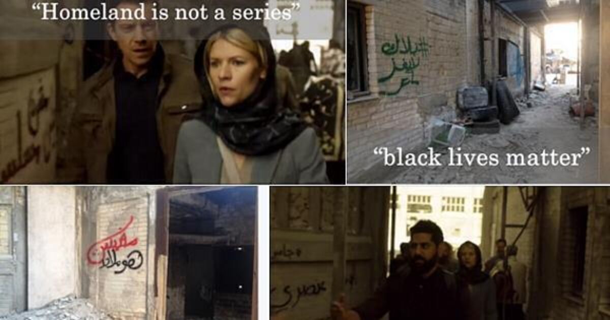 Graffiti artists dupe Homeland with anti-show graffiti on set walls