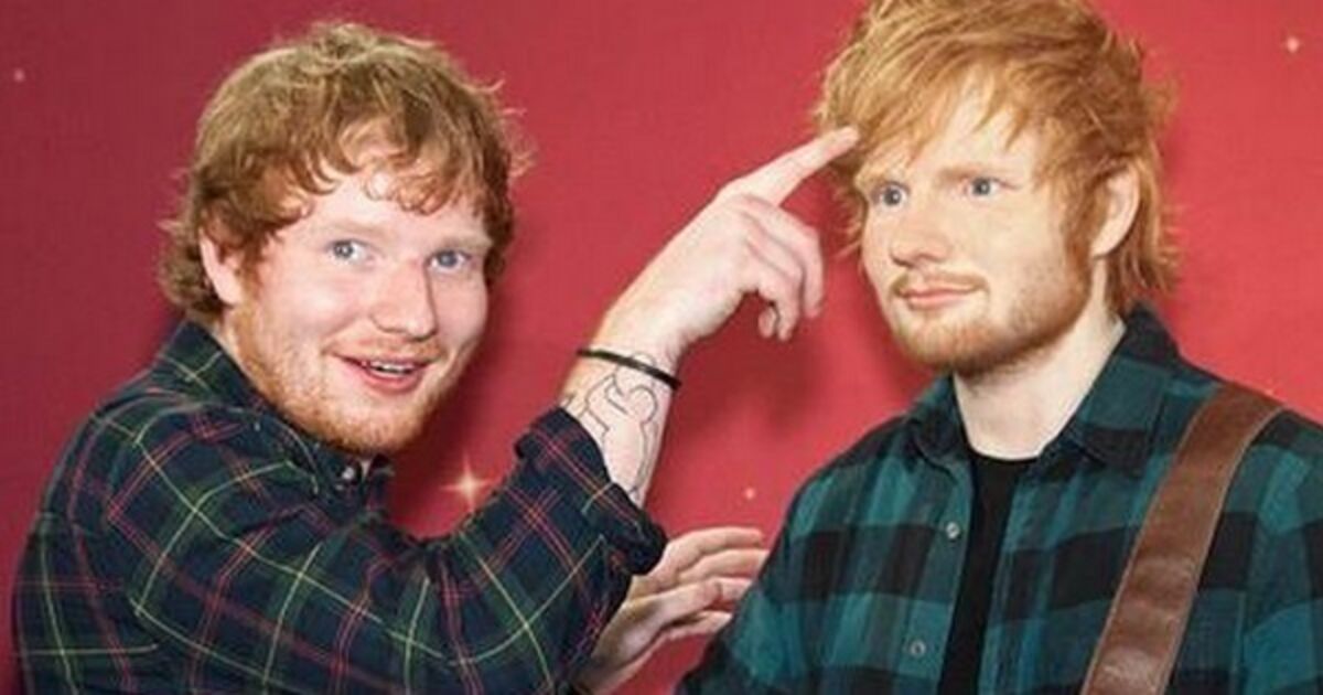 Ed Sheeran is happy with his new waxwork’s bulge