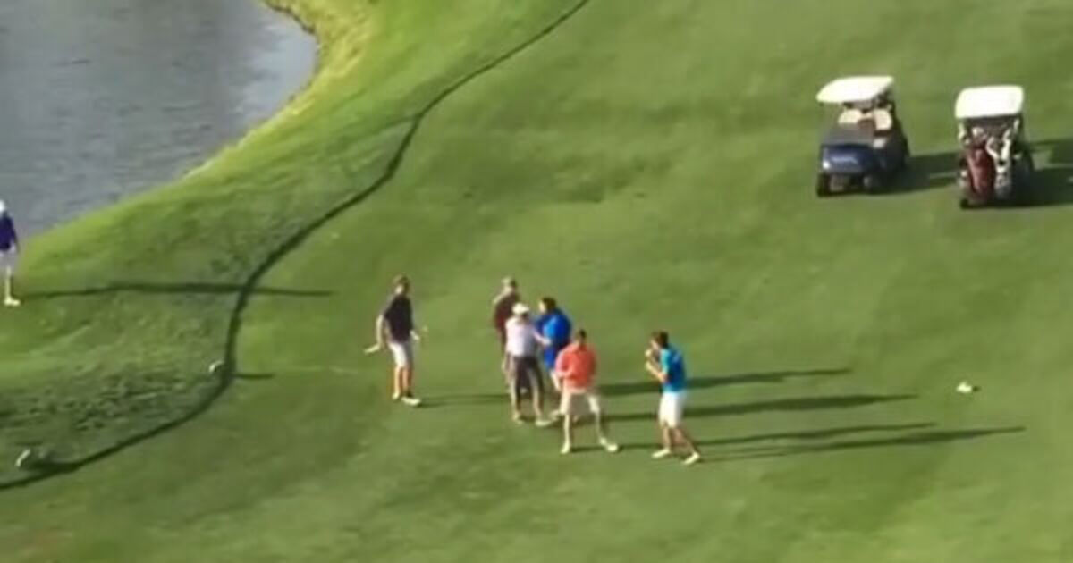 Golfers caught on video engaging in the silliest fight you’re likely to see