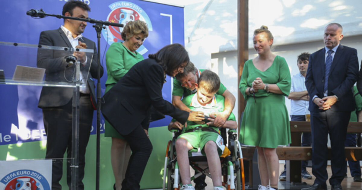 Superfan Jamie Monaghan accepts prestigious French award on behalf of ...