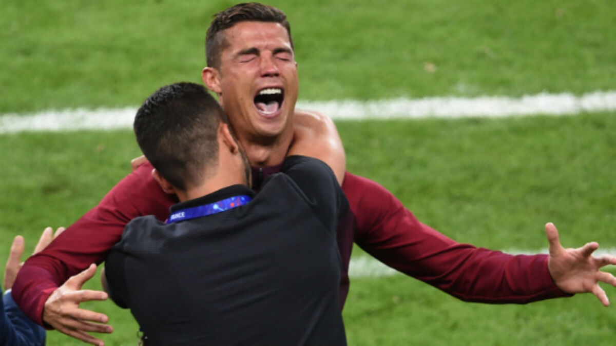 Ronaldo’s tears turn to joy as he lifts Euro 2016 trophy