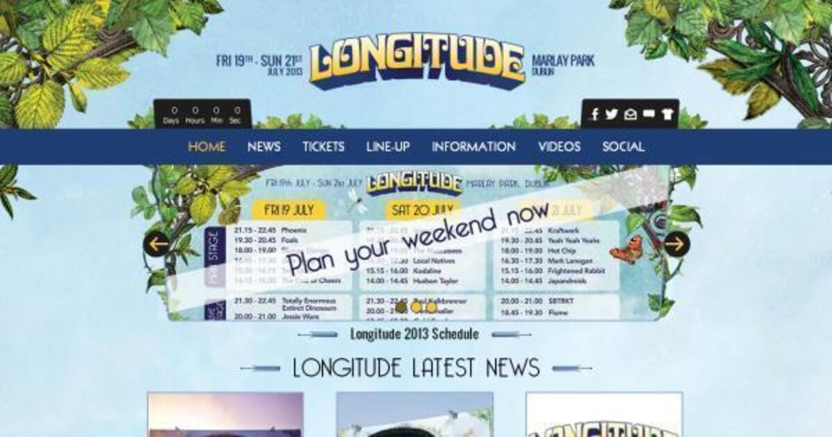 Longitude stage times annnounced