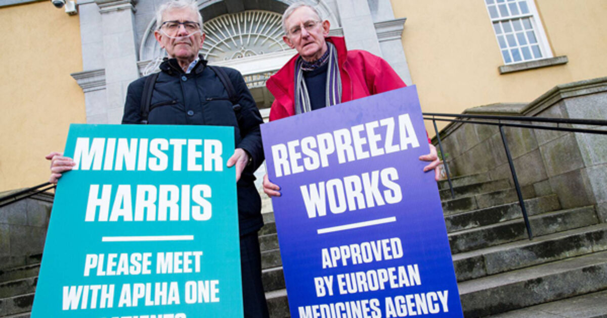 Protesters want HSE to fund life-transforming emphysema drug Respreeza