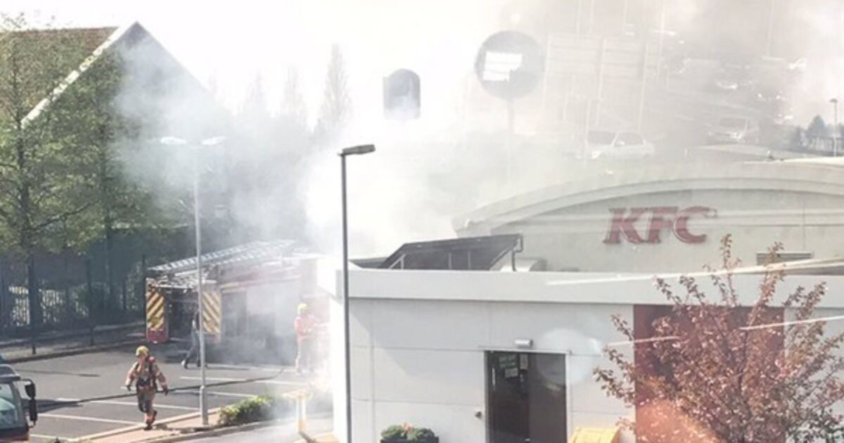KFC restaurant shuts after burning car rolls up to order window