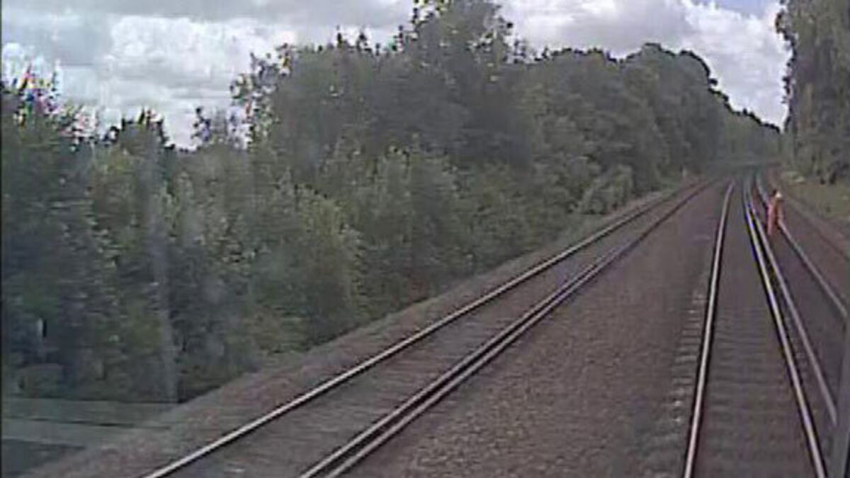 'Distracted' rail worker seconds from being hit by 85mph train