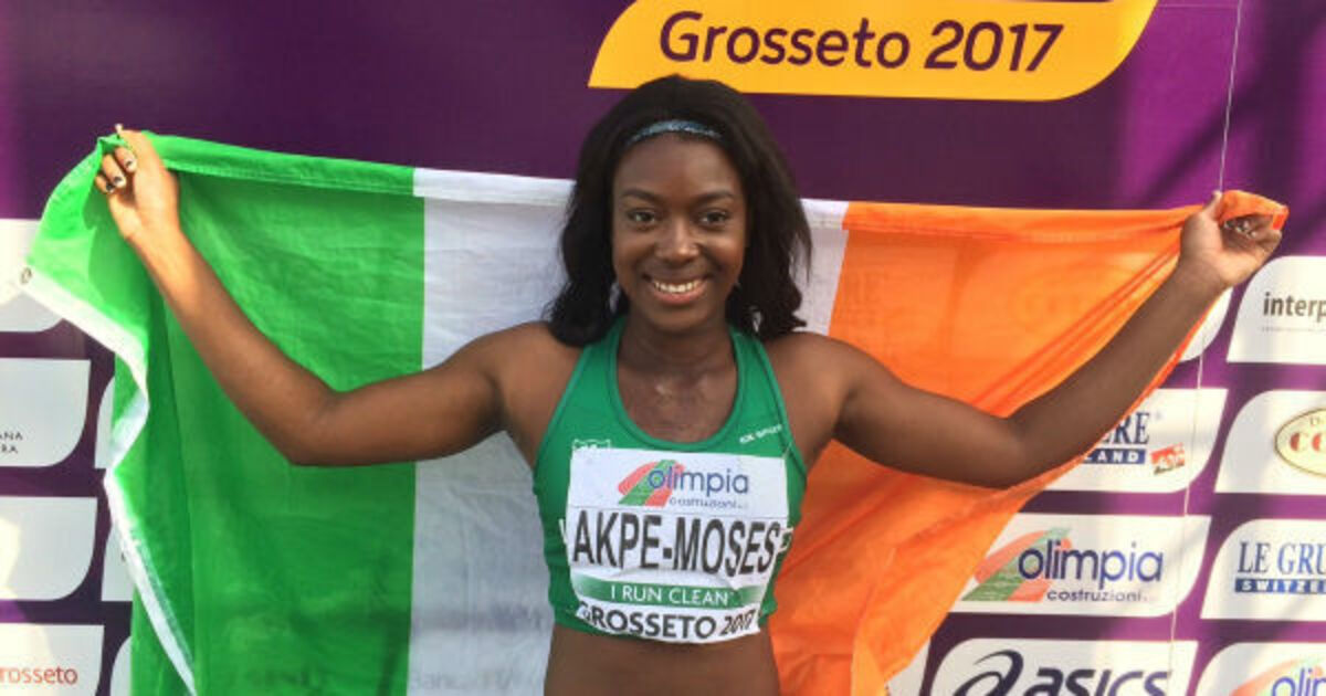 Gina Akpe-Moses wins 100m gold for Ireland at European U20 Championships