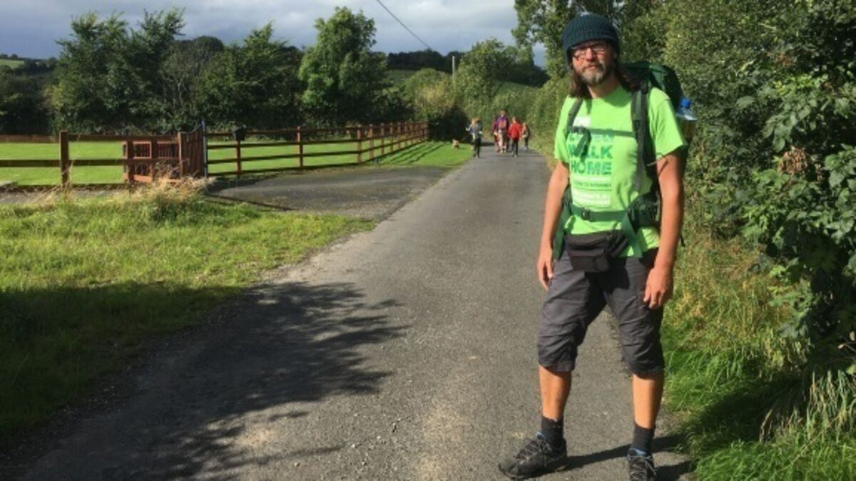 Northern Irish man walked 1,500 miles in memory of his late mother