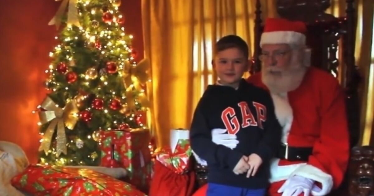 WATCH: Boy with ADHD overwhelmed by Santa crowds - so Santa comes to him