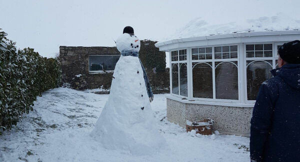 Update on Ireland's tallest snowman