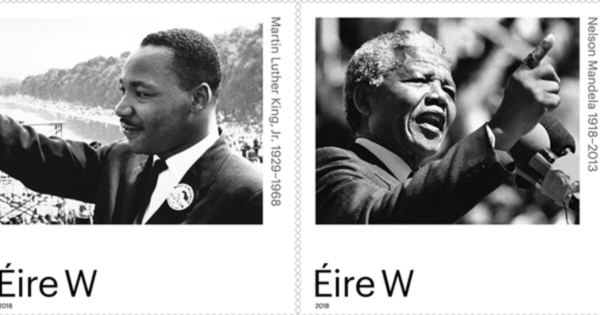 An Post issues stamps honouring Martin Luther King Jr and Nelson Mandela