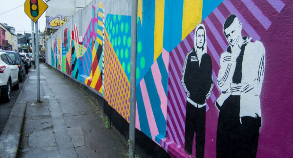 Stunning Cork graffiti mural features The Young Offenders lads