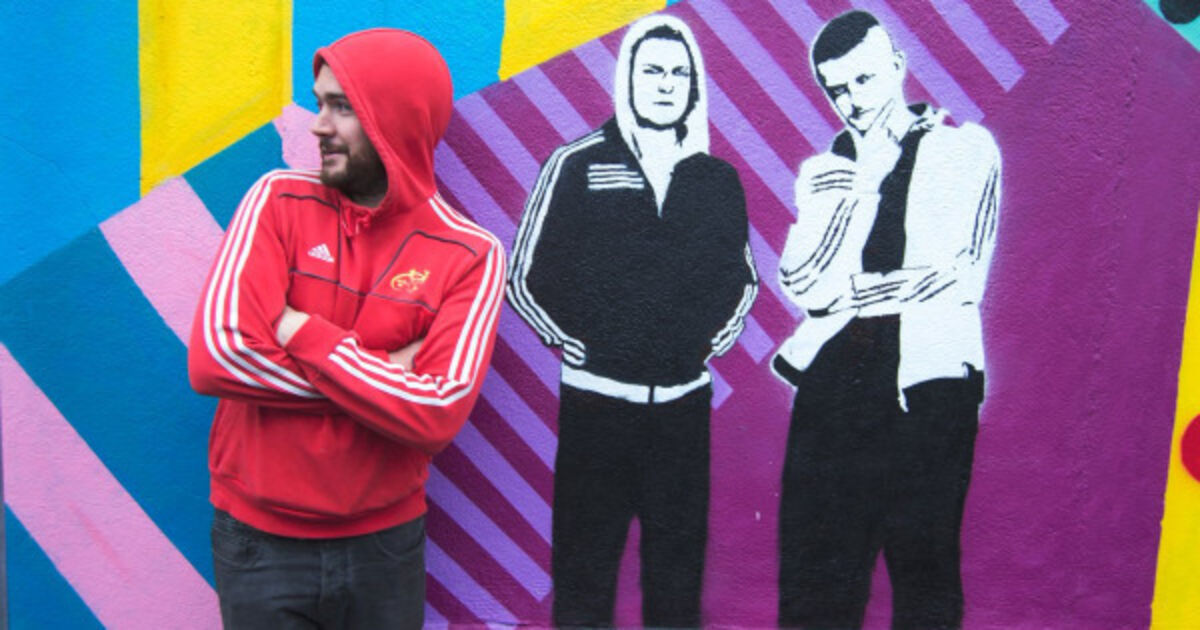 Stunning Cork graffiti mural features The Young Offenders lads