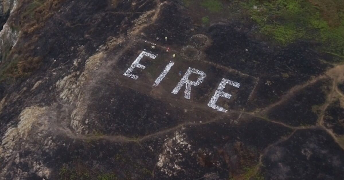 Bray Head’s World War Two 'EIRE' sign has been restored