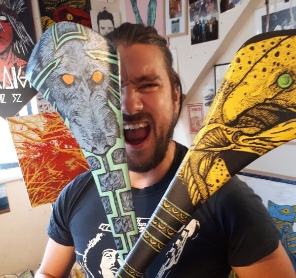 Watch as Cork artist transforms hurleys into stunning pieces of art