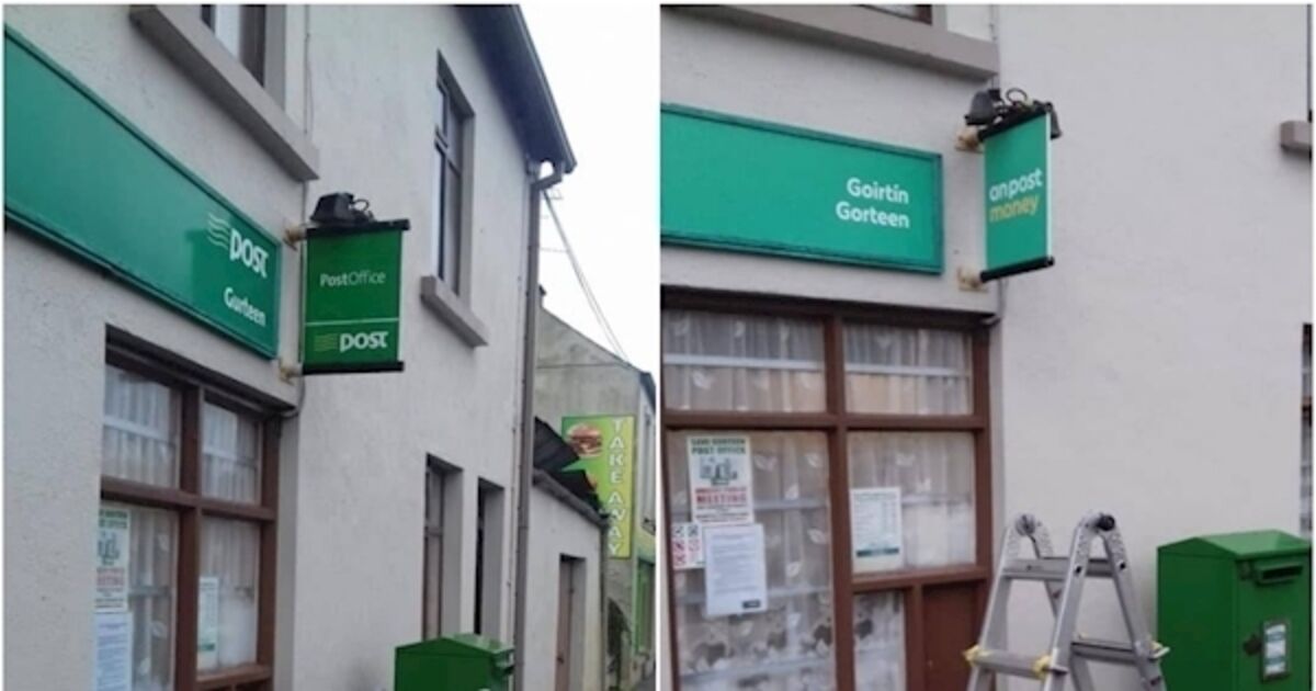 New An Post sign for office... a week before it closes