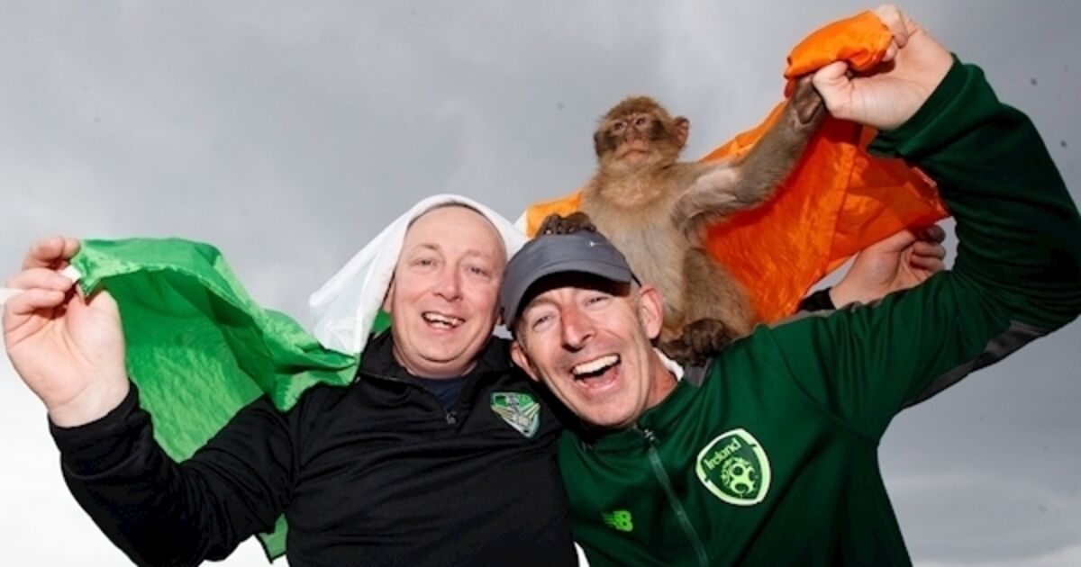 In pictures: Irish fans acting the ape in Gibraltar