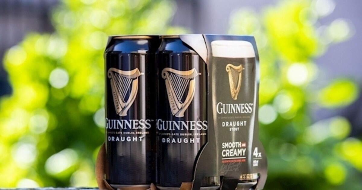Guinness maker to remove plastic from beer packaging