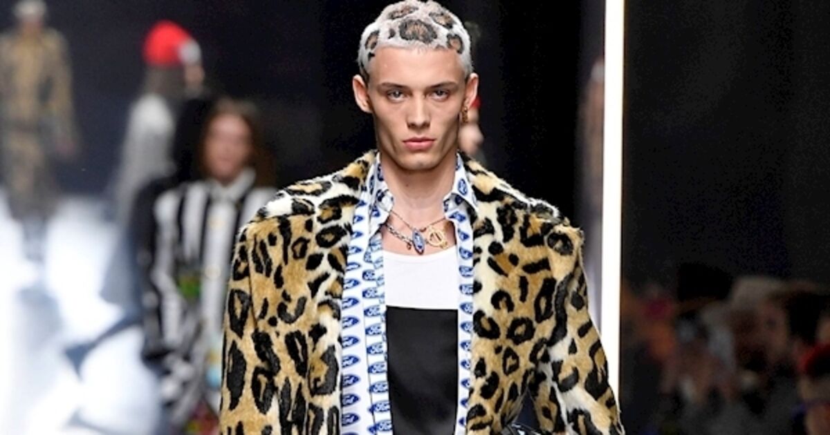Leopard print is in - for men