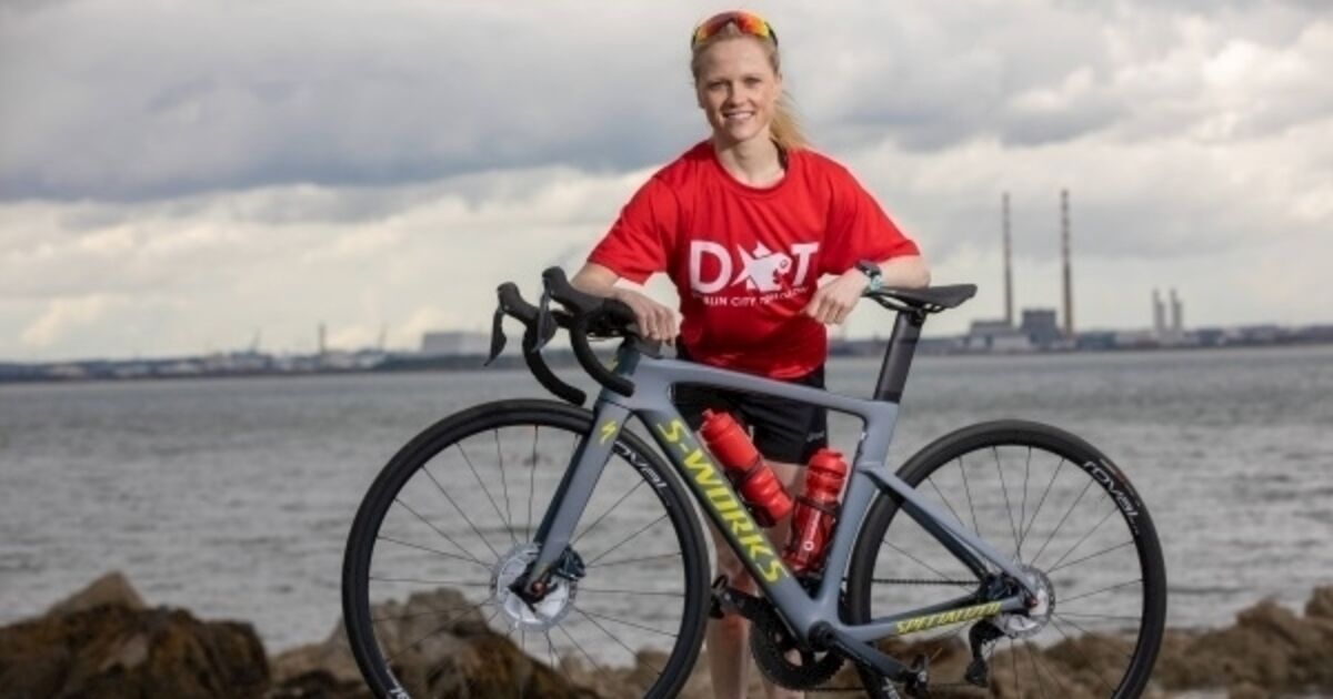 On the treble: Triathlete Carolyn Hayes goes flat out to win a place in ...
