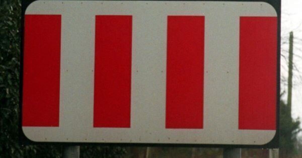 Chevron signs stolen from fatal crash spot