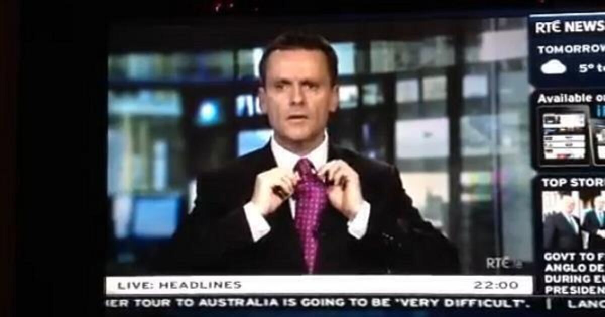 RTE news anchor ends up making the news as video goes viral