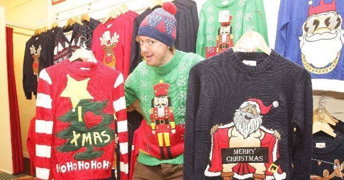 Funky Christmas Jumpers keep celebs warm over festive season