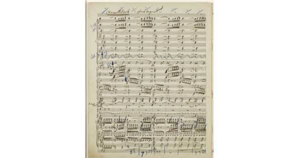 £3.5m for a Mahler manuscript