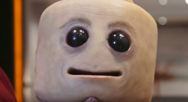 Someone made a life-size, wearable Lego head and it is terrifying