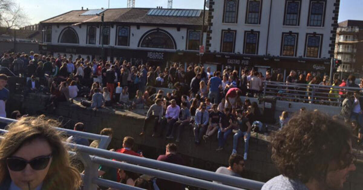 An epic crowd turned out at The Barge in Dublin to soak up some sun and ...