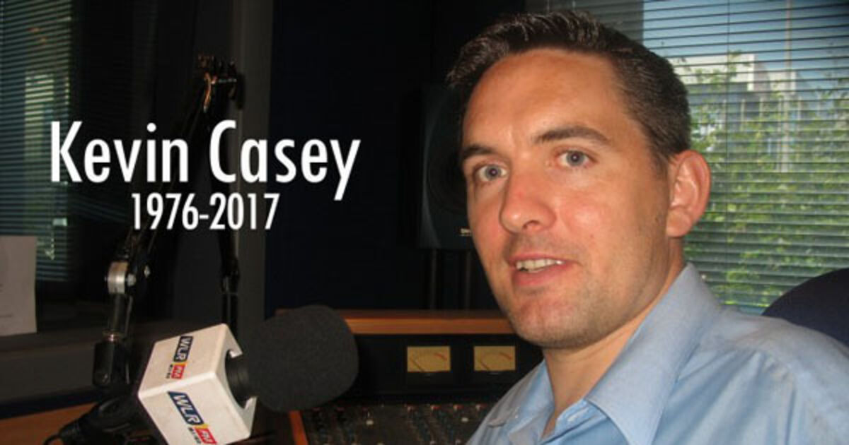 Warm tributes after death of WLR FM sports editor Kevin Casey