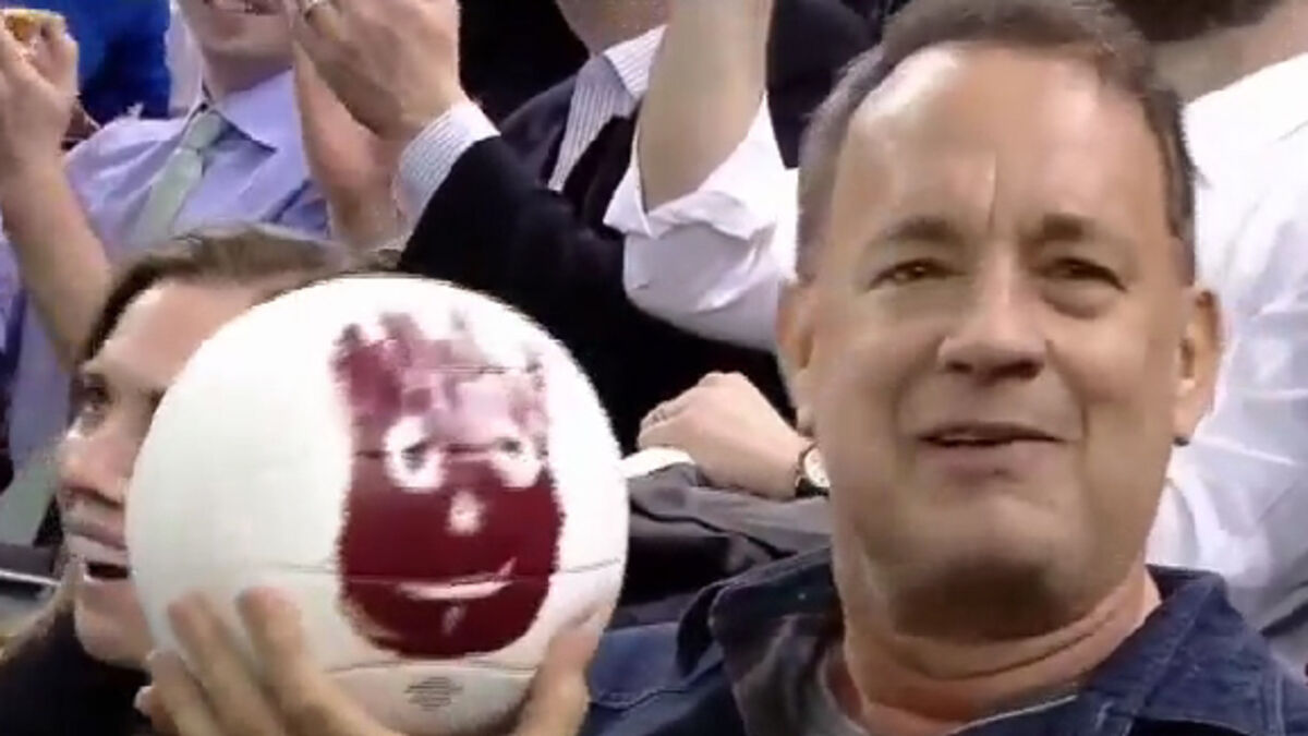 Tom Hanks was reunited with his beloved Wilson