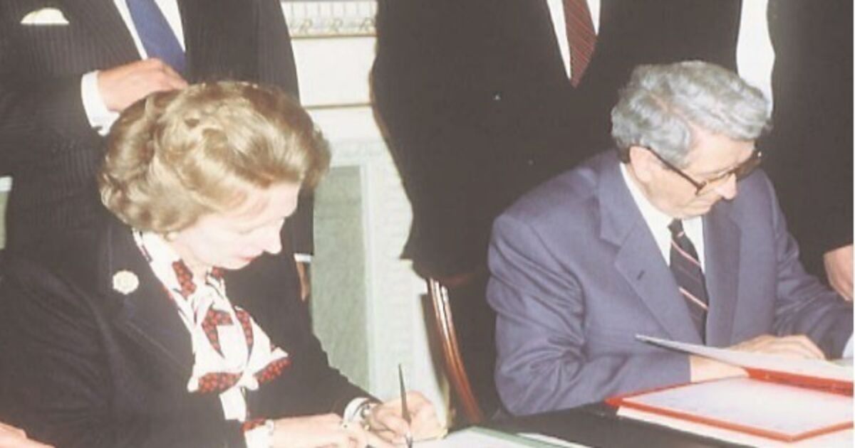National Archives 1985: Thatcher- FitzGerald talks on a knife-edge