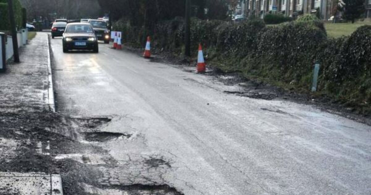 Most Irish roads have some surface or structural damage