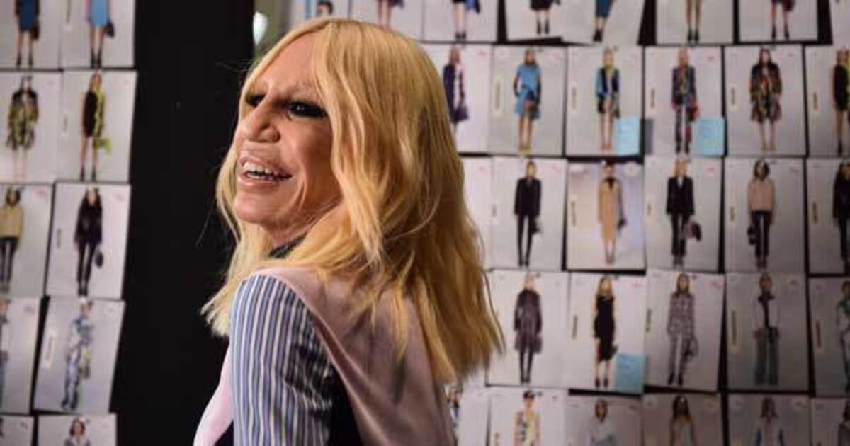 Male designers work for an ideal woman; Donatella Versace works for ...