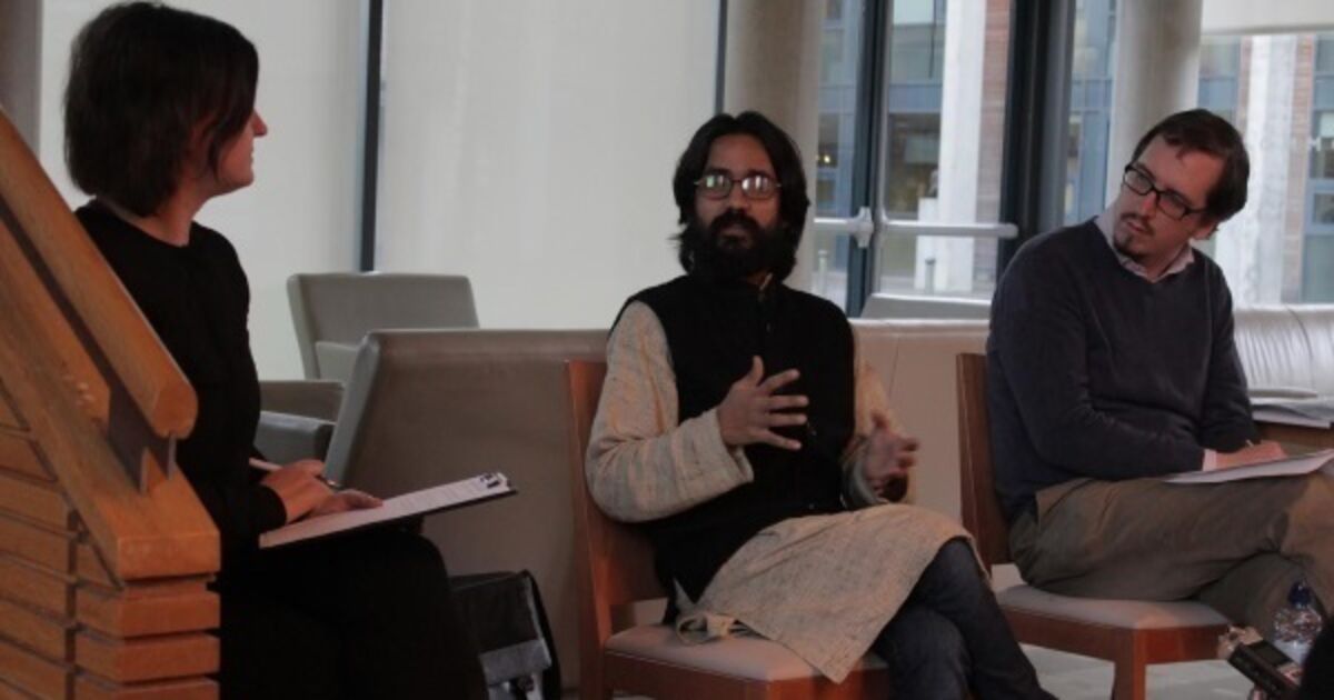 Political cartoonist Aseem Trivedi speaks at the University of Limerick