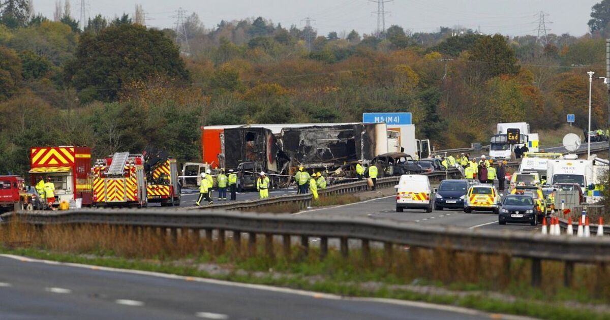 Police cannot confirm whether fireworks display was factor in M5 pile-up