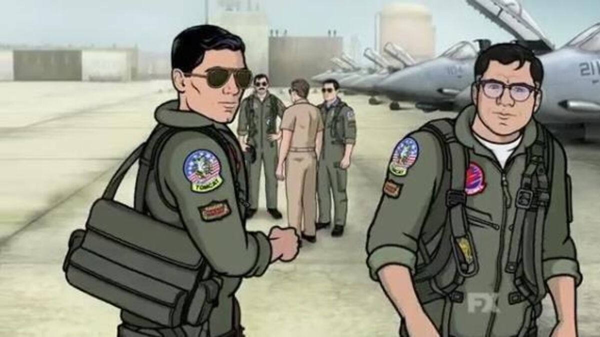 Top Gun High Five Gif