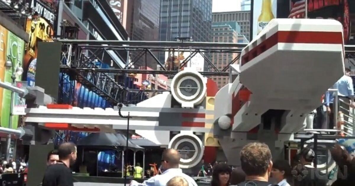 Here's a life-sized Star Wars spaceship - made of Lego