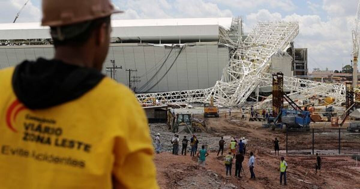 Two confirmed dead in World Cup stadium collapse