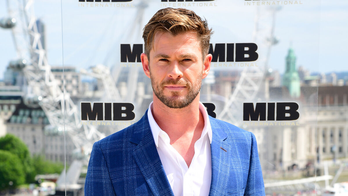 Chris Hemsworth Flexing Biceps