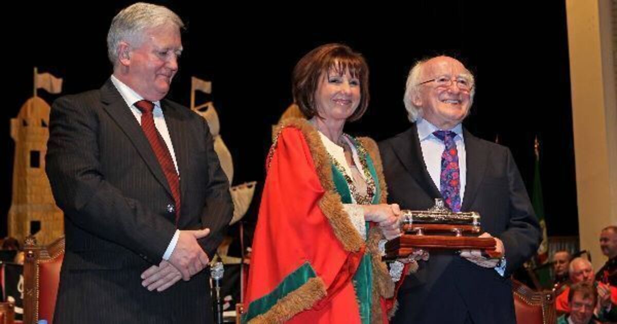 President Higgins receives Freedom of Cork