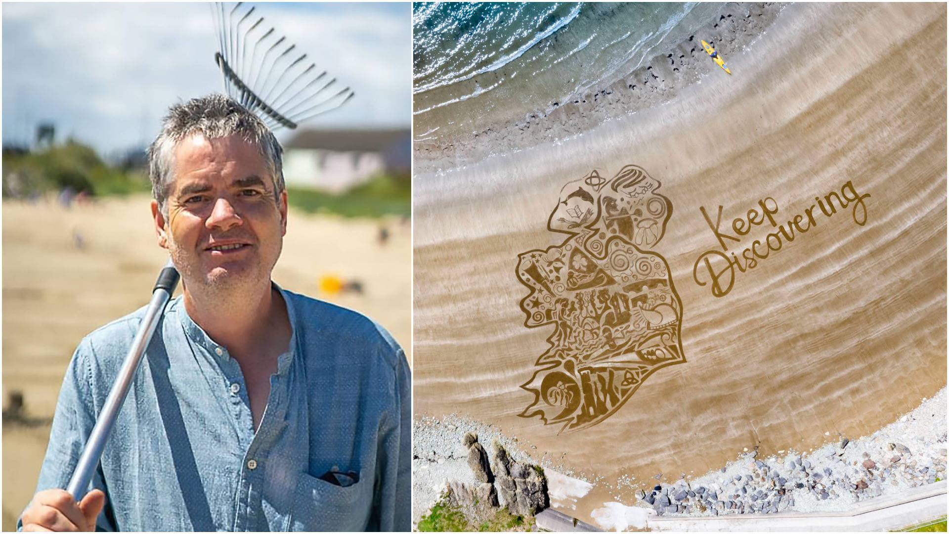 How the beach became a canvas for sand artist Seán Corcoran