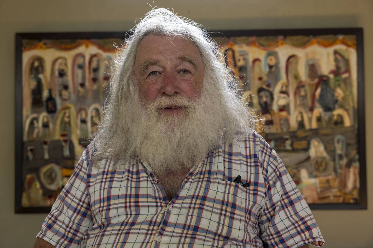 Portrait of Cork artist Bill Griffin on home ground