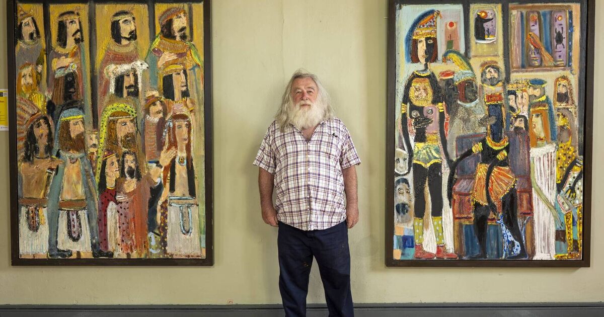 Portrait of Cork artist Bill Griffin on home ground