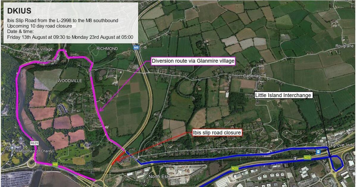 Dunkettle Interchange announces major traffic diversion through ...