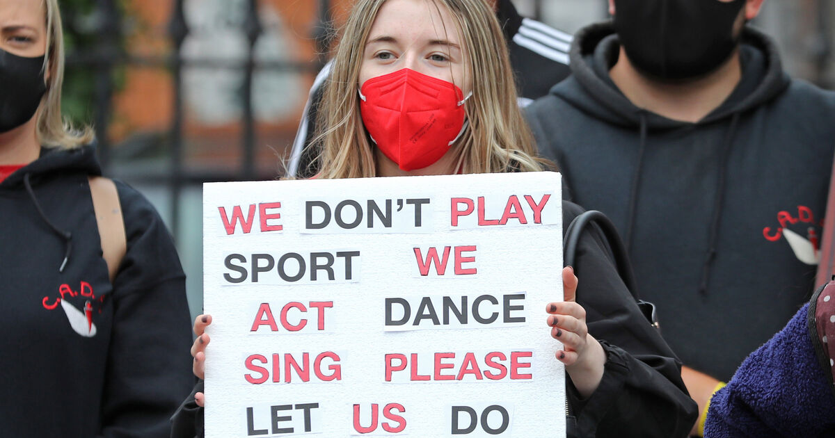 WATCH: Students and teachers in Cork protest ongoing closure of indoor ...