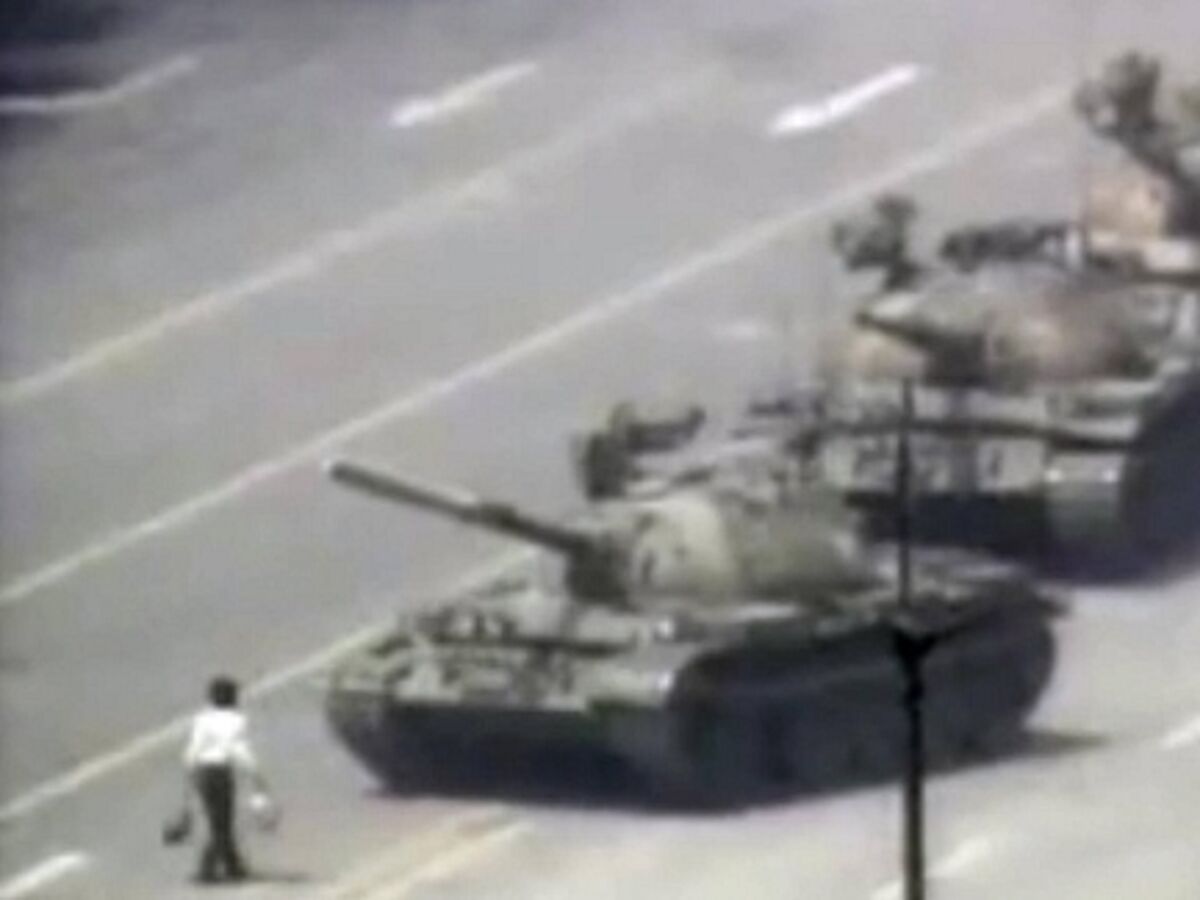 Tiananmen Square Tank Man Gif
